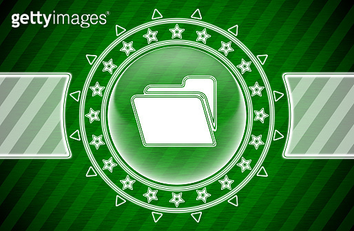 File icon in circle shape and green striped background. Illustration ...