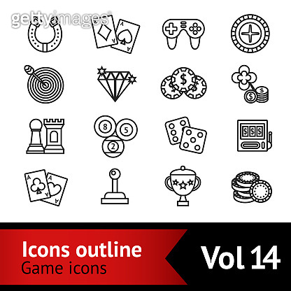 game set outline 이미지 (1201069061) - 게티이미지뱅크