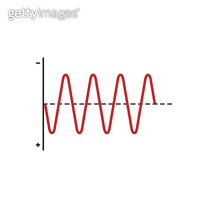 Sine wave icon vector logo 이미지 (1259752814) - 게티이미지뱅크