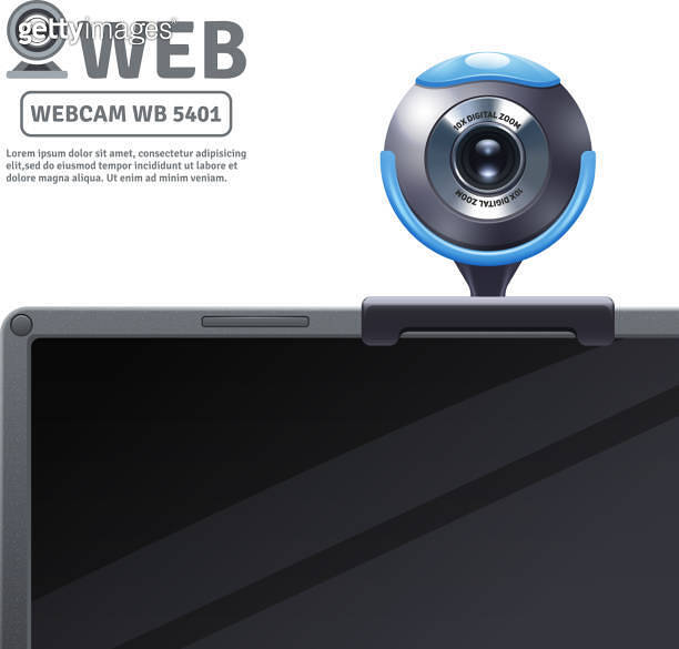 camera on laptop computer 이미지 (1201104058) - 게티이미지뱅크