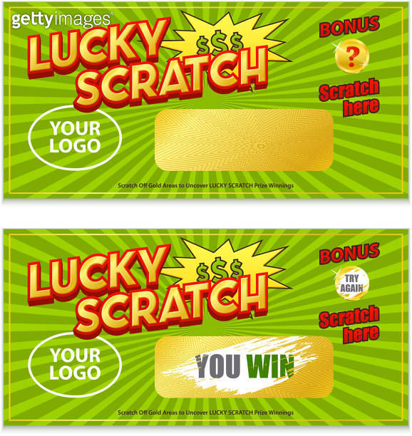 lottery scratch card game win 이미지 (1201229747) - 게티이미지뱅크
