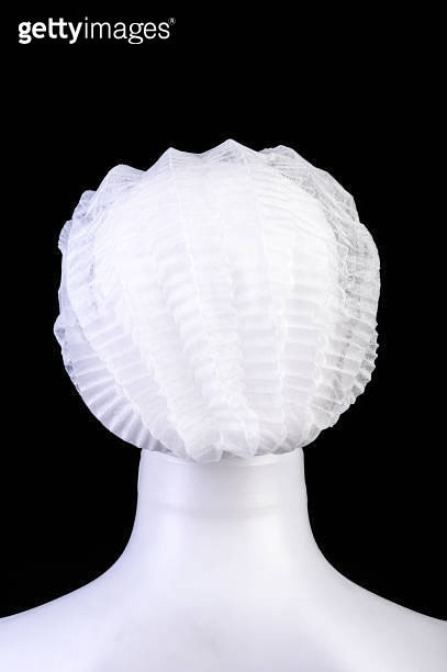 The hygiene head cover in white color for protect virus, covid19 ...