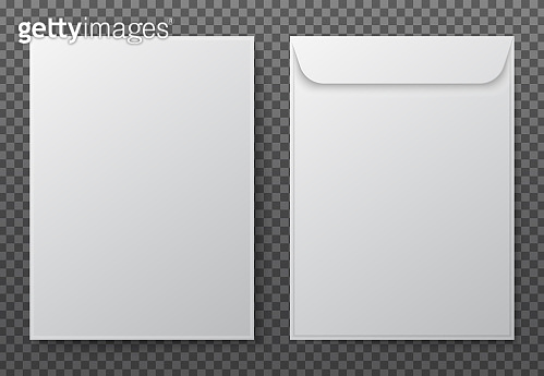 Envelope a4. Paper white blank letter envelopes for vertical document ...