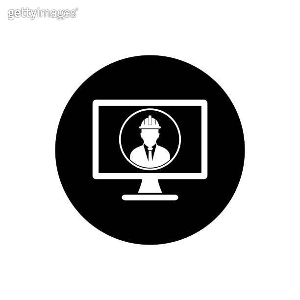 Digital Engineering Service Rounded Icon. Editable Vector EPS Symbol ...