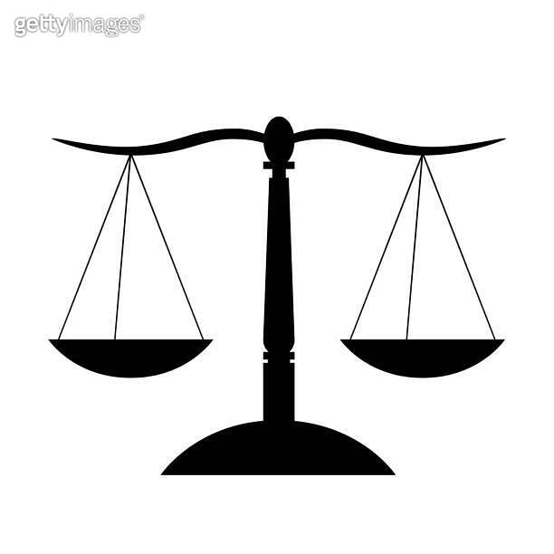 Black silhouette of a classic measuring scale on a white background ...