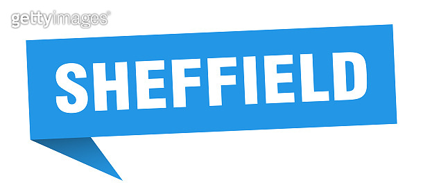 Sheffield sticker. Blue Sheffield signpost pointer sign 이미지 (1241311212 ...