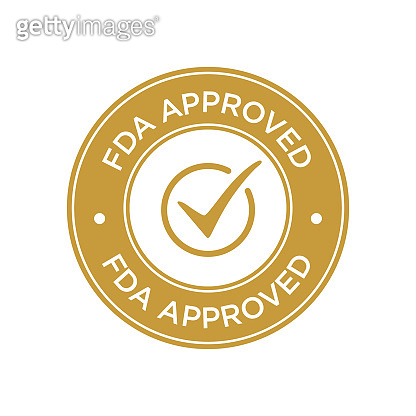 FDA Approved (Food and Drug Administration) icon, symbol, label, badge ...
