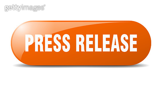 press release button. sticker. banner. rounded glass sign 이미지 ...