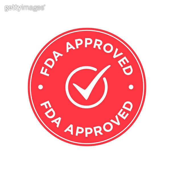 FDA Approved (Food and Drug Administration) icon, symbol, label, badge ...