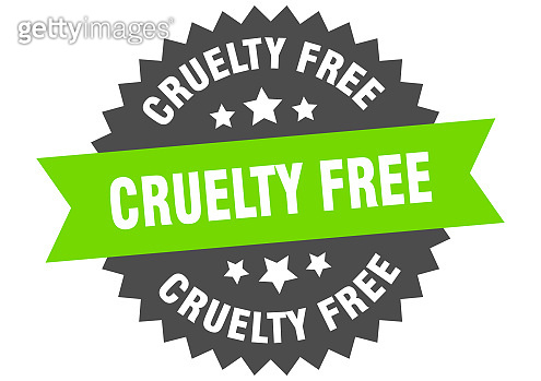 cruelty free round isolated ribbon label. cruelty free sign (1270781455 ...