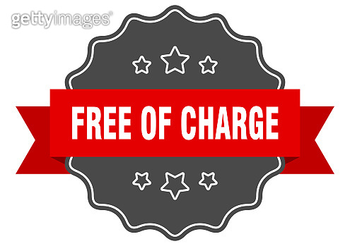 free of charge label. free of charge isolated seal. sticker. sign ...