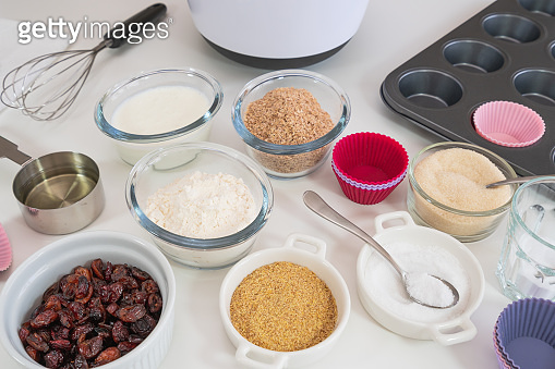 Bran muffins with dry cranberries recipe. Bran, flour, buttermilk, dry ...