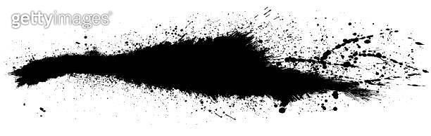 ink splash. brush stroke illustration. 이미지 (1213108585) - 게티이미지뱅크