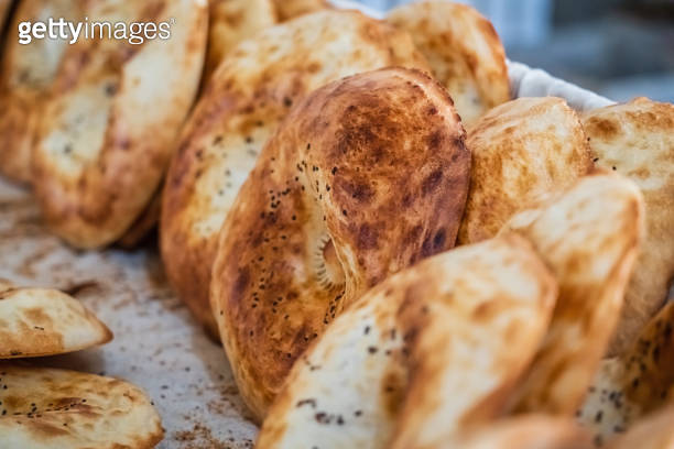 Handmade Lepeshka Traditional Uzbek Bread Uzbekistan Tashkent Non ...