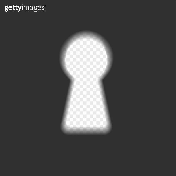 Transparent Keyhole shape. Vector illustration image. 이미지 (1252329683 ...