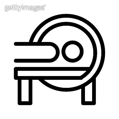 MRI, Magnetic resonance imaging icon. Patient tomography symbol ...
