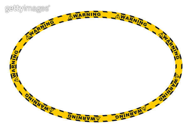Warning Frame Yellow Black Diagonal Stripes frame.Vector Illustration ...