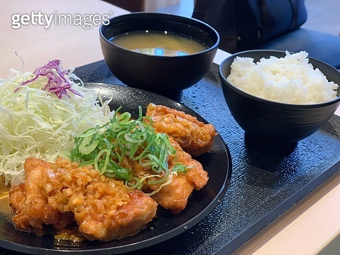 Japanese style "yurinchi", Deep fried chicken with sweet and sour sauce ...