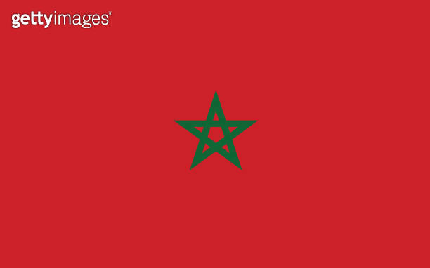 Morocco flag vector graphic. Rectangle Moroccan flag illustration ...