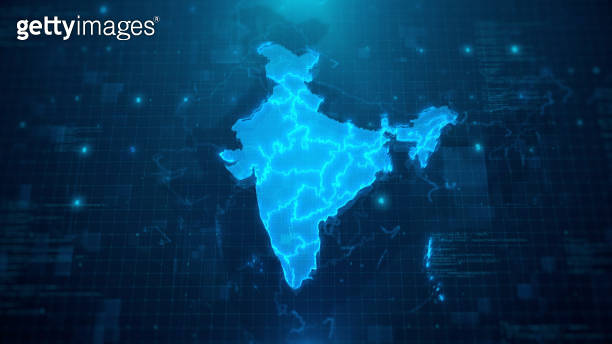 India Map with regions 이미지 (1254071670) - 게티이미지뱅크