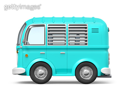 van retro cartoon side 이미지 (1277088932) - 게티이미지뱅크