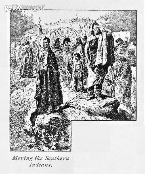 Removal of Native Americans from Lands (1292025109) 일러스트, 무료 일러스트 - 게티이미지뱅크