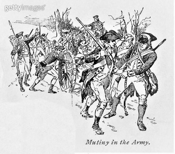 Mutiny in American Army, American Revolution 이미지 (1291698998) - 게티이미지뱅크