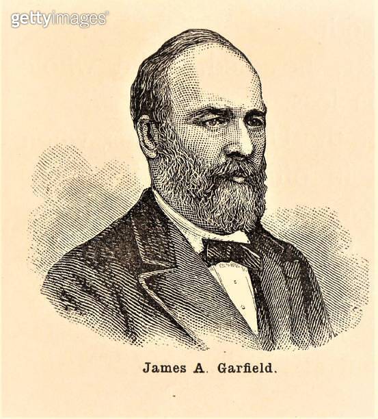 James Garfield Portrait, 20th President of the United States 이미지 ...
