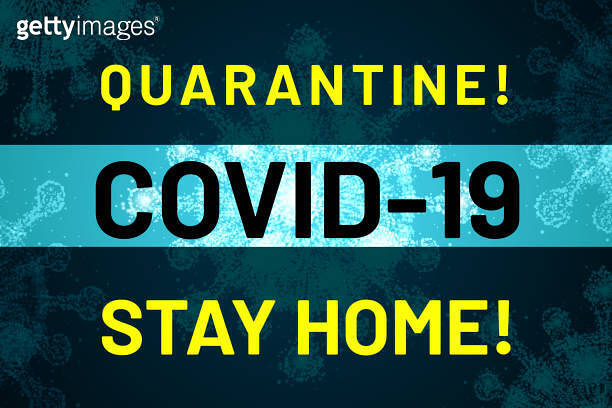 Quarantine. Covid-19. Stay home. Warning, calling, pleading banner 이미지 ...