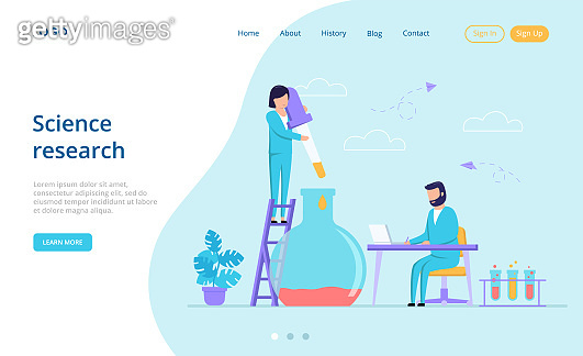 Science Research Concept. Systematic Investigation Of Scientific ...