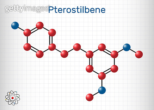 Pterostilbene, stilbenoid molecule. It has a role as metabolite ...