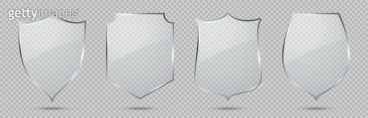 Glass shield. Defense sign, privacy protection guard symbol, safety ...