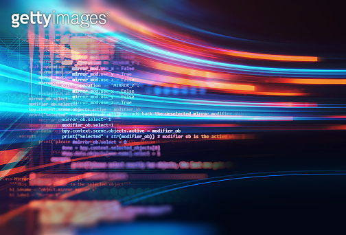 Programming code abstract technology background of software developer and Computer script .3d ...