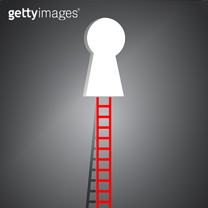 Ladder to key hole illustration design (1288152040) 일러스트, 무료 일러스트 - 게티이미지뱅크