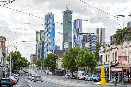 The intersection of Victoria Street and Errol Street in North Melbourne ...