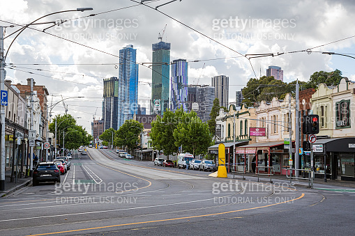 The intersection of Victoria Street and Errol Street in North Melbourne ...