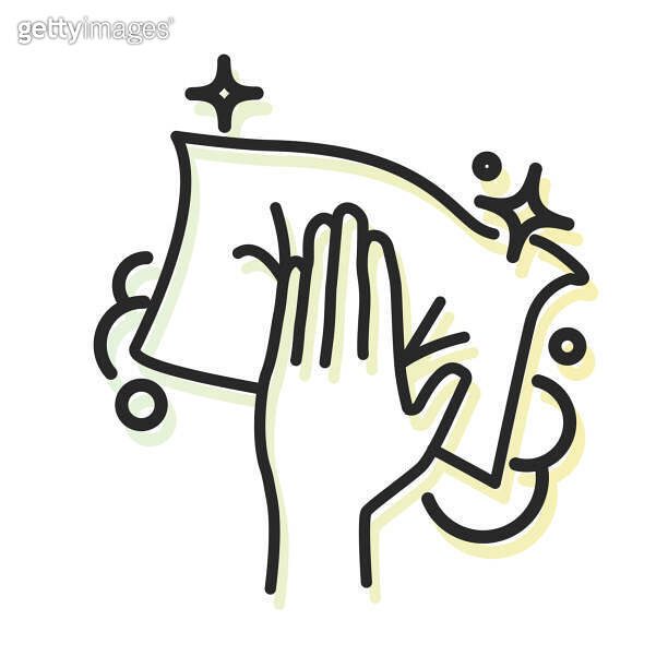Surface Cleaning - Protective Measures - Icon 이미지 (1224028648) - 게티이미지뱅크