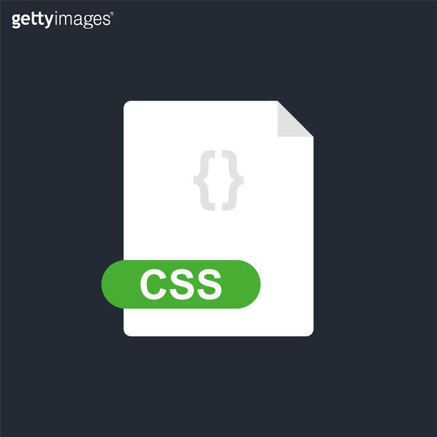 Css file icon. Cascading Style Sheets flat icon. Vector 이미지 (1291376504 ...