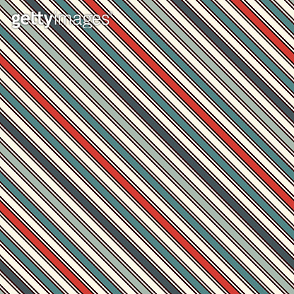 Retro colors diagonal stripes abstract background. Thin slanting line ...