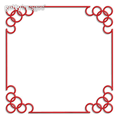 3D chinese pattern frame, vector border art china style (1200684541 ...