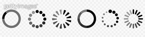 Loading Icon Design Set Collection Of Loading Icons Progress Bar Loading Icon Loading For Site
