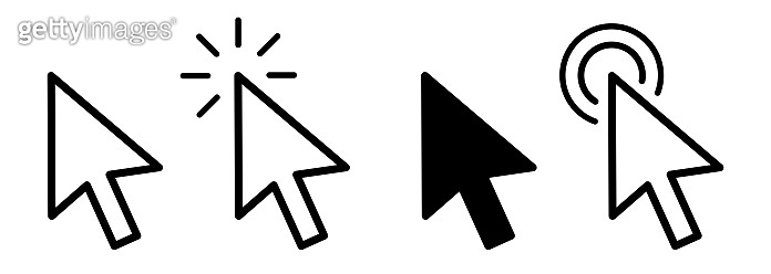 Cursor Icons Set Design Mouse Arrow Icon Collection Computer Mouse Click Pointer Cursor Arrow