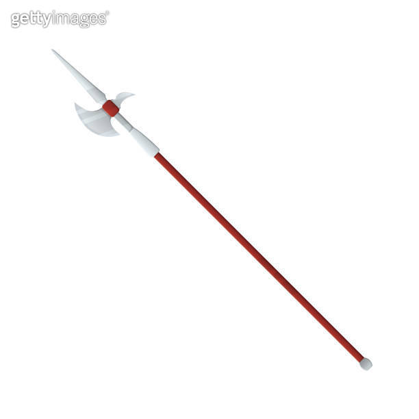 Medieval war type of weapon, concept icon pike halberd axe old cold ...