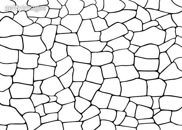 Stone Wall Pattern Vector Texture Illustration, Stone Wall Silhouette ...