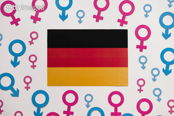 Gender Symbols And German Flag 이미지 (1286683901) - 게티이미지뱅크