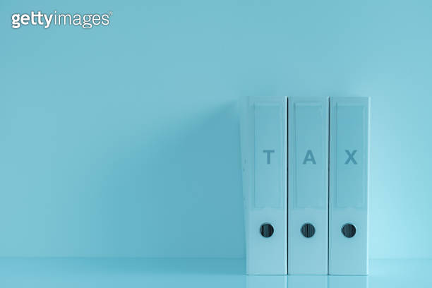 Three file ring binders for Tax papers in the office 이미지 (1206804957 ...