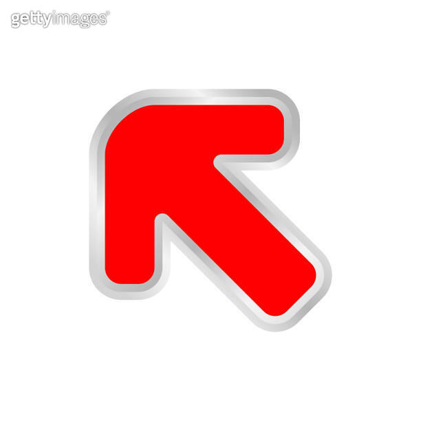 red arrow pointing left up, clip art red arrow icon pointing for left ...