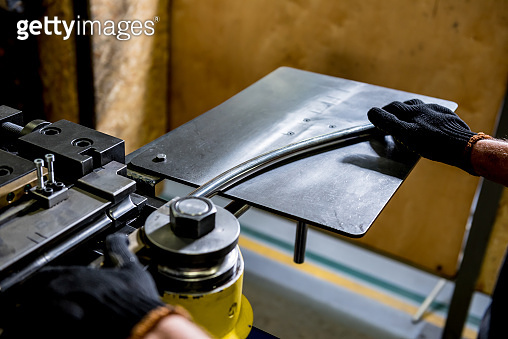 Roll bending industry machine make pipe formation 이미지 (1272500868) - 게티 ...