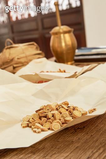 Traditional Chinese medicine (TCM) part of the material 이미지 (1225723743 ...