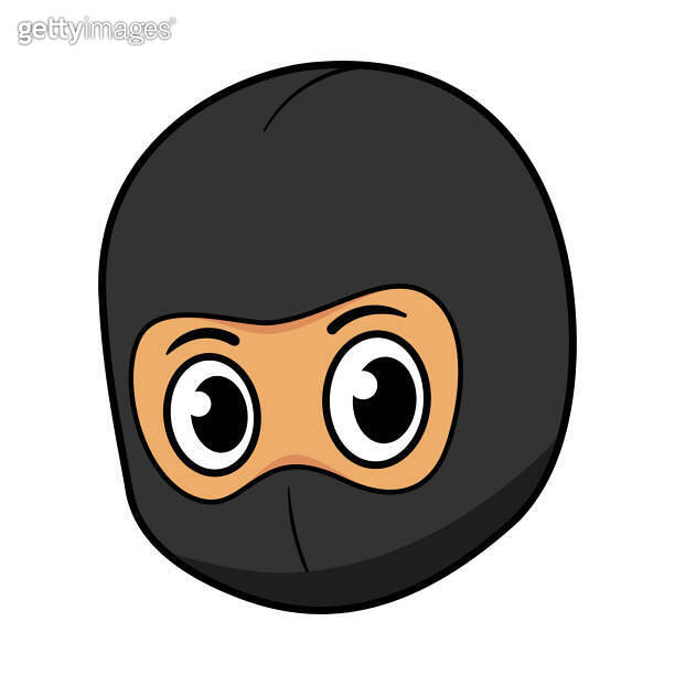 Cartoon Character Wearing Ski Mask Illustration 이미지 (1290219825) - 게티이미지뱅크